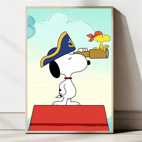 Snoopy Posters And Prints Etsy