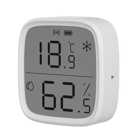 Indoor Temperature Humidity Sensor Lcd Zigbee Thermometer Hygrometer
