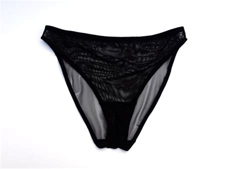 Sheer Black Panties Naughty Noire Classic French Cut Etsy