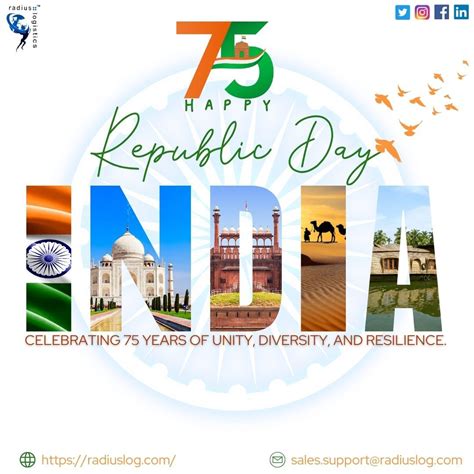 Radius Logistics Republicday Wishes Celebration Freedom Republic