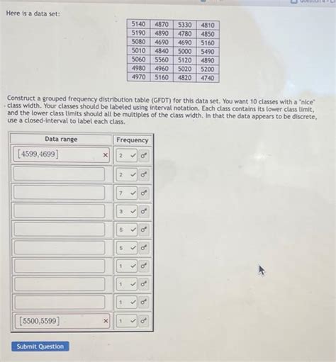 solved here is a data set construct a grouped frequency