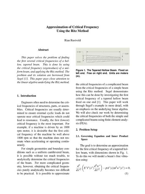 approximation of critical frequency pdf finite element method