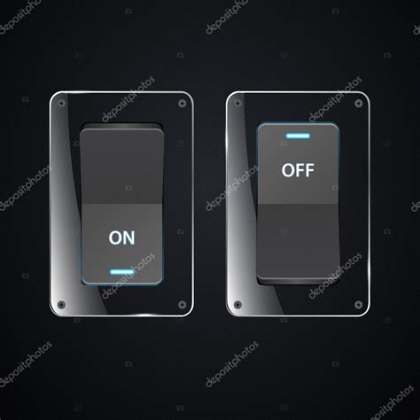 Vector Realistic Switch ON And OFF Positions Stock Vector Layilster 14131685