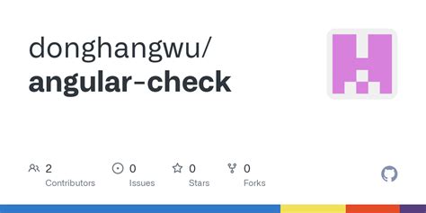 Github Donghangwuangular Check