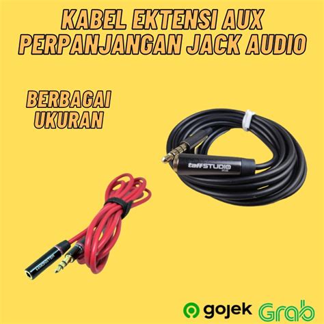 Jual Kabel Perpanjangan Aux Audio Extension Mm Male To Female Ekstensi Jack Plug Shopee