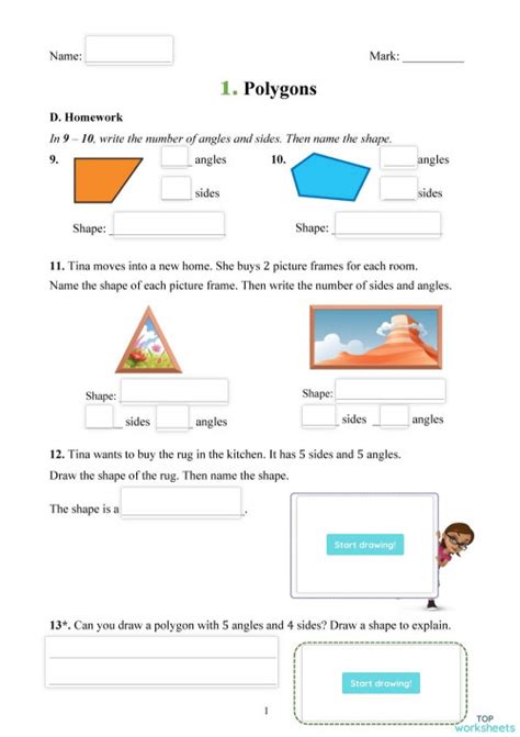 1 Polygons Hw Interactive Worksheet Topworksheets