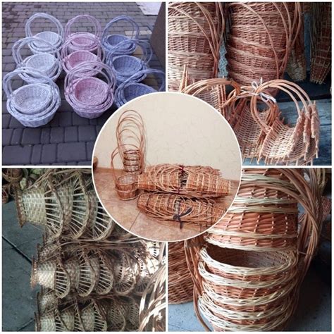 Плетені вироби Корзини Кошики для ківітів Подарочные корзины Из лозы 360 грн Витвори