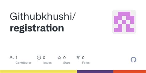 GitHub Githubkhushi Registration