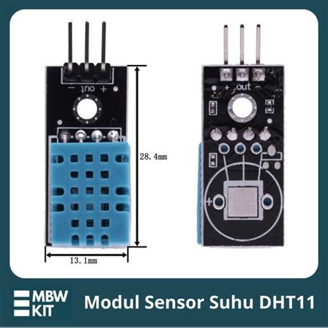 Jual Sensor Temperature DHT11 Modul Sensor Suhu Dan Kelembaban Udara Kota Medan MBW Kit