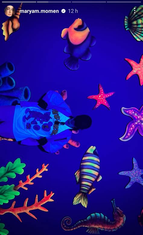 عکس قابی جدید و عجیب از مریم مومن در یک آکواریوم