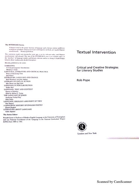 Textual Intervention Pdf