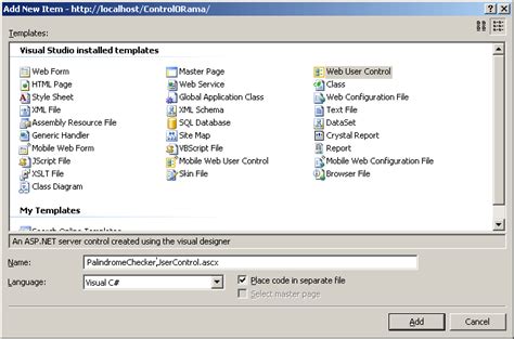User Controls ASP NET