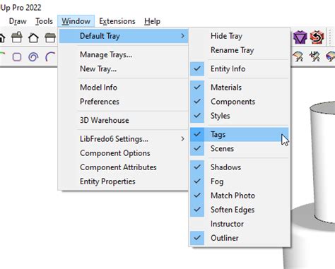 Where Can I Find The Layers Panel In Pro Pro SketchUp Community