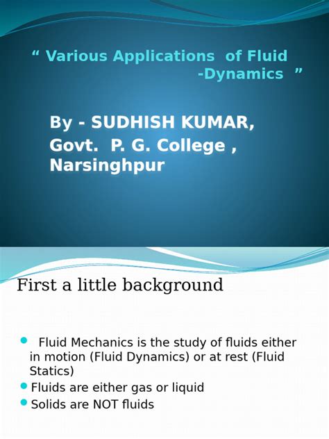Fluid Dynamics Applications Pdf Fluid Dynamics Viscosity
