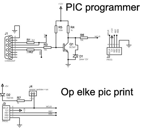 Icsp Pic Programmer Met Externe Mclr Voeding Computer