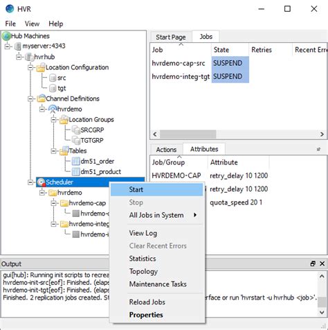 Quick Start For Hvr Oracle Hvr 5 Documentation