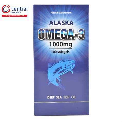 Thuốc Alaska Omega-3 1000mg: tác dụng, liều dùng, giá bán