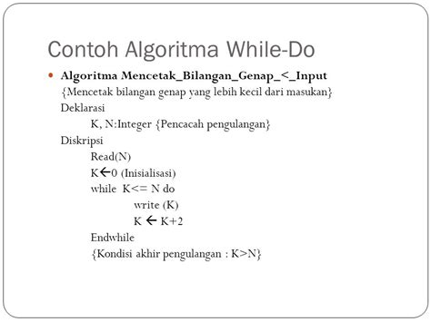 38 Contoh Soal Algoritma Struktur Perulangan Bradford Ingram