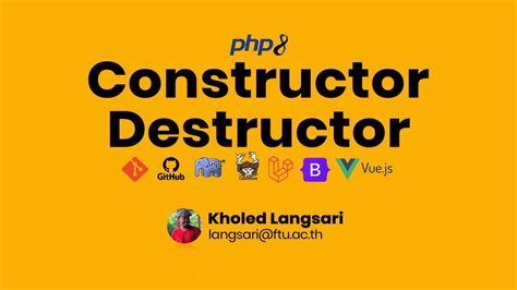 Php Constructor And Destructor Php Object Oriented Programming Oop