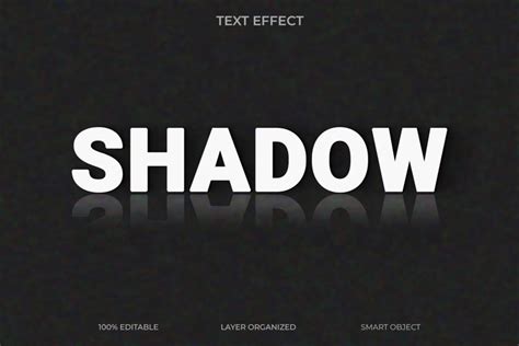 Shadow Editable Text Effect Style