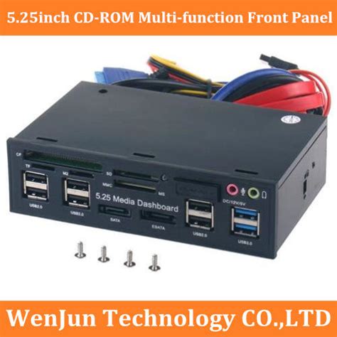 Usb Front Panel Drive Bay For Desktop Computer Chassis Front Panel Lcd Temperature Display