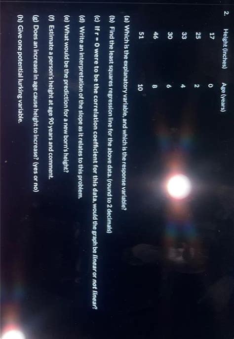 Solved A Which Is The Explanatory Variable And Which Is