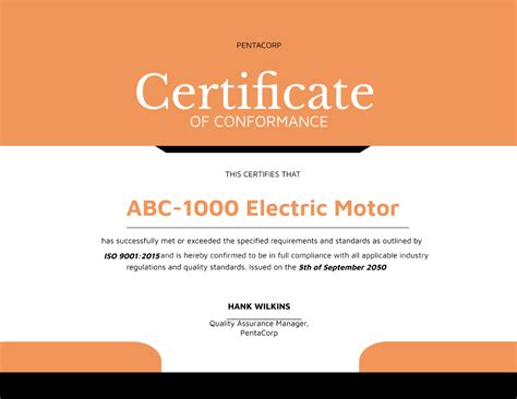 Free Manufacturer Declaration Template To Edit Online