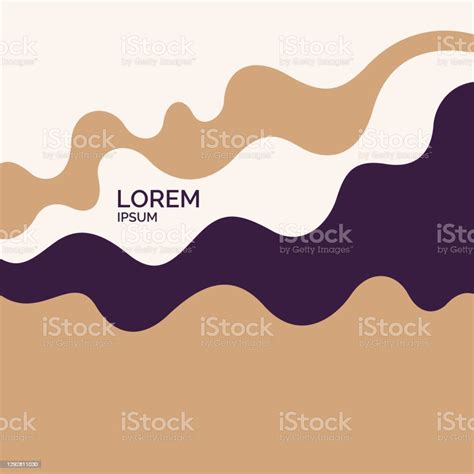 역동적인 파도가 있는 포스터 최소한의 스타일로 벡터 그림 추상적 배경입니다 곡선에 대한 스톡 벡터 아트 및 기타 이미지 곡선 광고 구도 Istock