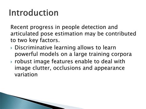 Ppt Articulated People Detection And Pose Estimation Reshaping The Future Powerpoint