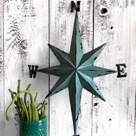 Compass Wall Decor Nautical Compass Direction Star Wall Etsy