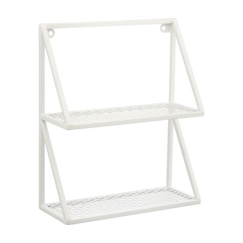 Metal Wall Shelf White