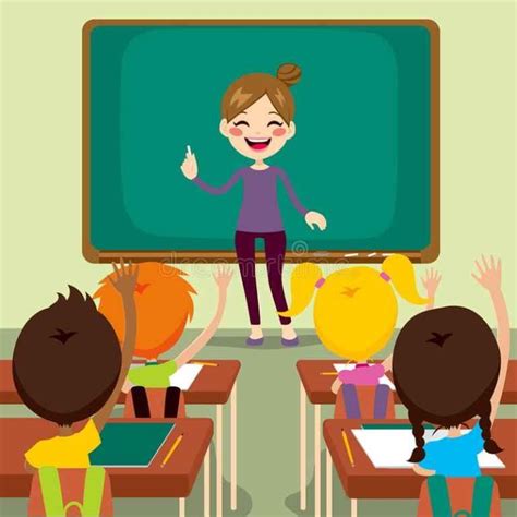 Niño En Clase Levantando La Mano Para Re Premium Vector Freepik