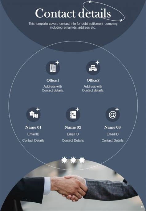 Debt Settlement Agreement Report Sample Example Document Ppt Template