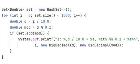 When Working With Double In Java Floating Point Representation Errors