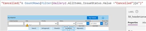 solved gallery filtering resets countrows power platform community