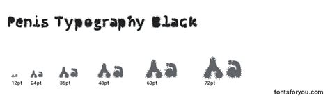 Penis Typography Black Font Download For Free Online