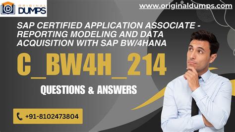 Sap C Bw4h 214 Dumps Questions Answers [2024] — Pass Exam In First Attempt By Orginal Dumps