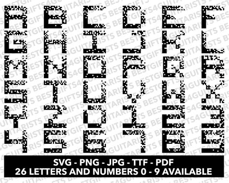 Pixel Hacker Font Svg Pixel Font For Cricut Pixel Font Svg Png  Ttf Pdf Pixel Font For
