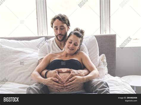 Man And Woman Love In Bed