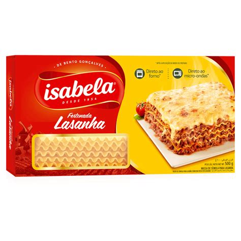 Lasanha Isabela Festonada Massa De Sêmola 500g Fortatacadista