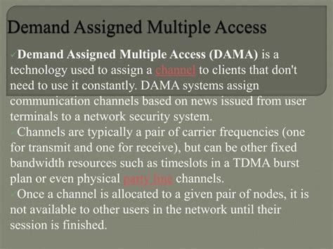 Demand Assigned And Packet Reservation Multiple Access Pptx