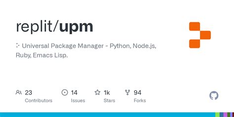 Github Replitupm ⠕ Universal Package Manager Python Nodejs