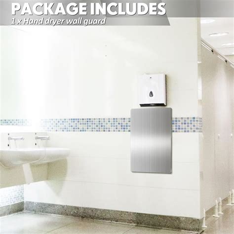 Stainless Steel Hand Dryer Wall Splash Guard Metal Wall Splash Guard