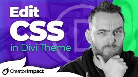 How To Add Edit CSS In Divi Theme YouTube