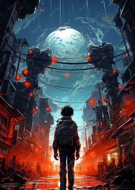 Escena De Estilo Anime De Fantasía Foto Gratis