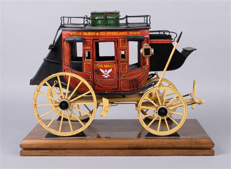 Lot Wells Fargo Stagecoach Presented To General Powell By Wells Fargo