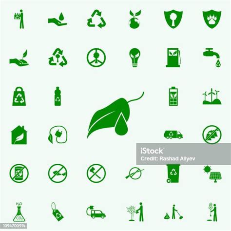 식물 잎 녹색 아이콘에 드롭입니다 웹 및 모바일에 대 한 보편적인 그린피스 아이콘 설정 0명에 대한 스톡 벡터 아트 및 기타 이미지 0명 개념 공장 산업 건물