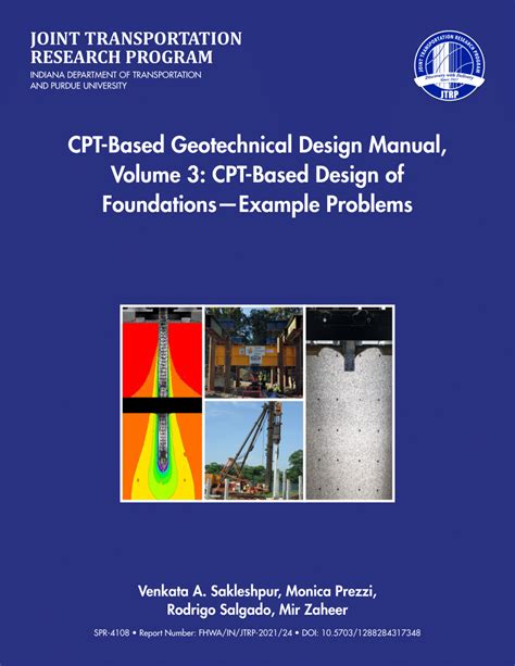 Pdf Cpt Based Geotechnical Design Manual Volume 3 Cpt Based Design