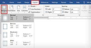 How To Put Margin In Word