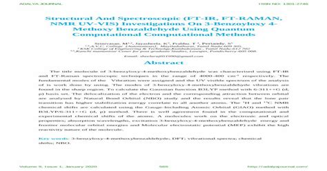 Pdf Structural And Spectroscopic Ft Ir Ft Raman Nmr Uv Vis … Gallery 55